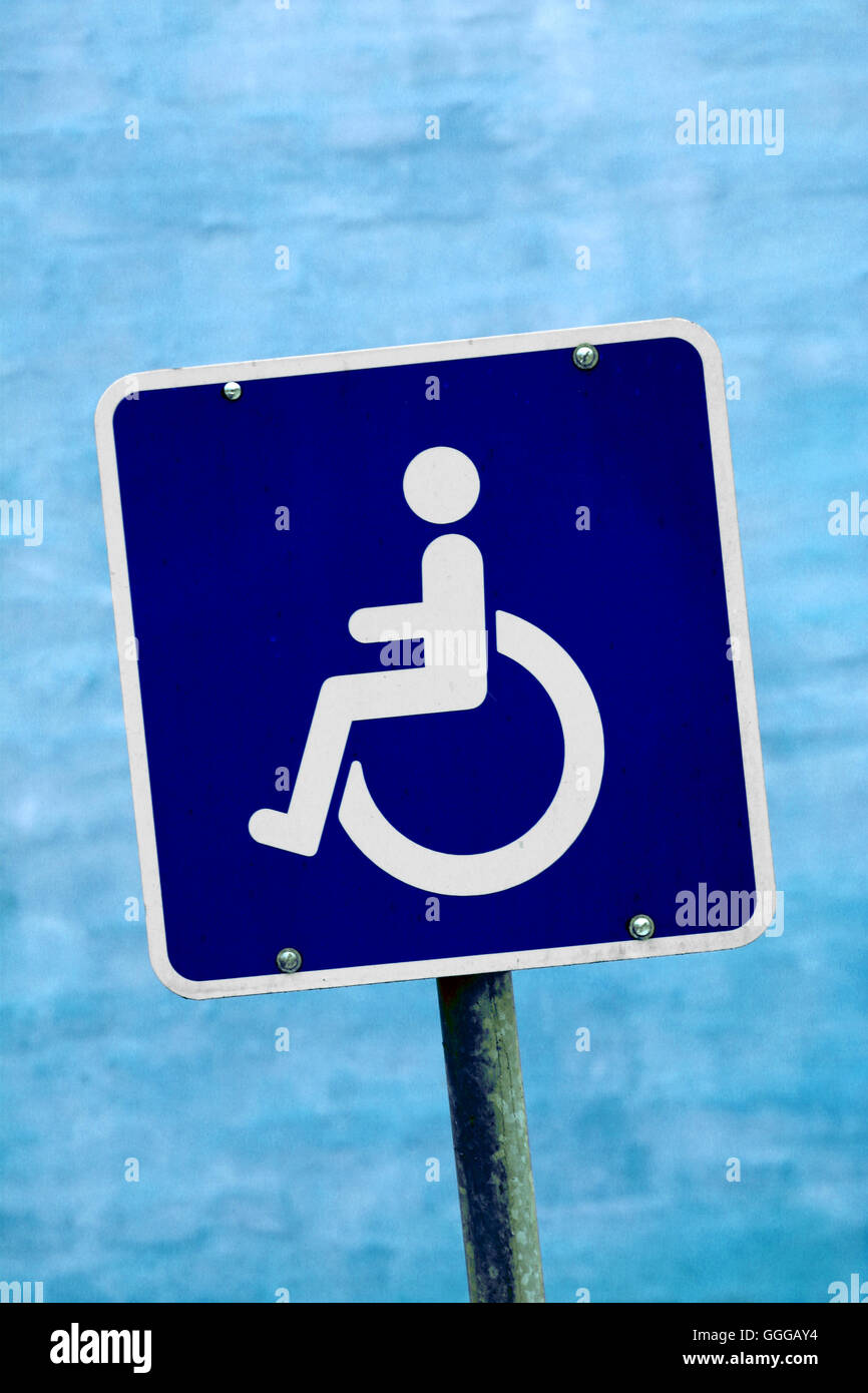 Handicap traffic signs Stock Photo - Alamy
