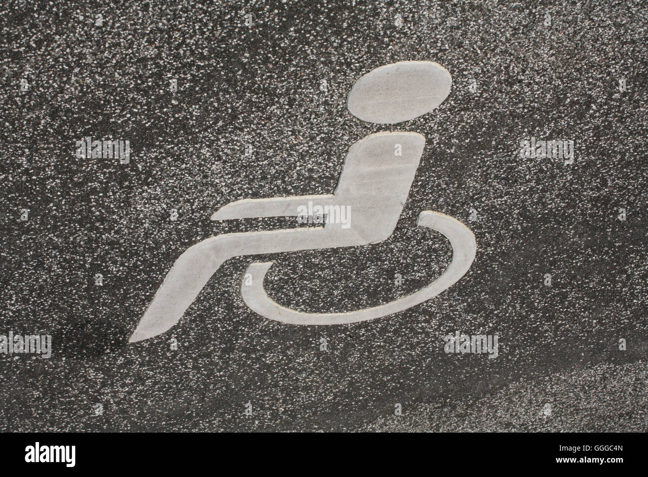 Traffic signs Handicap Stock Photo - Alamy