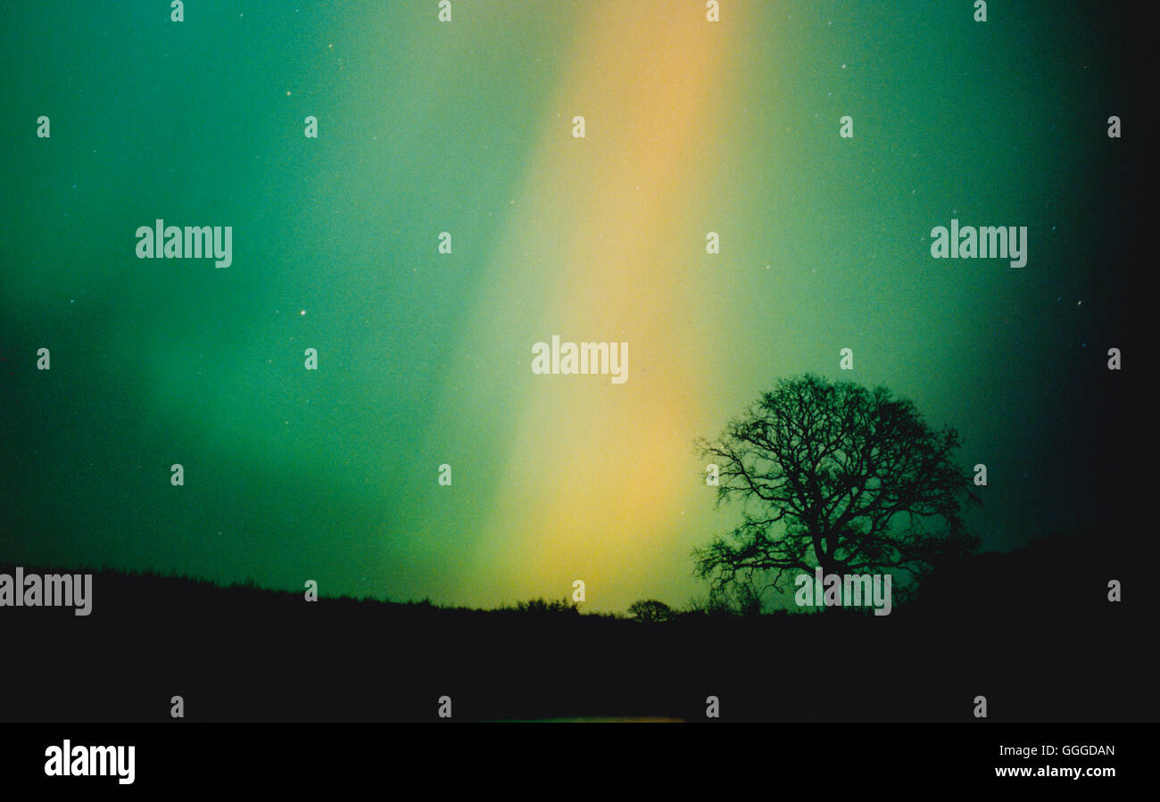 Orange Aurora Borealis