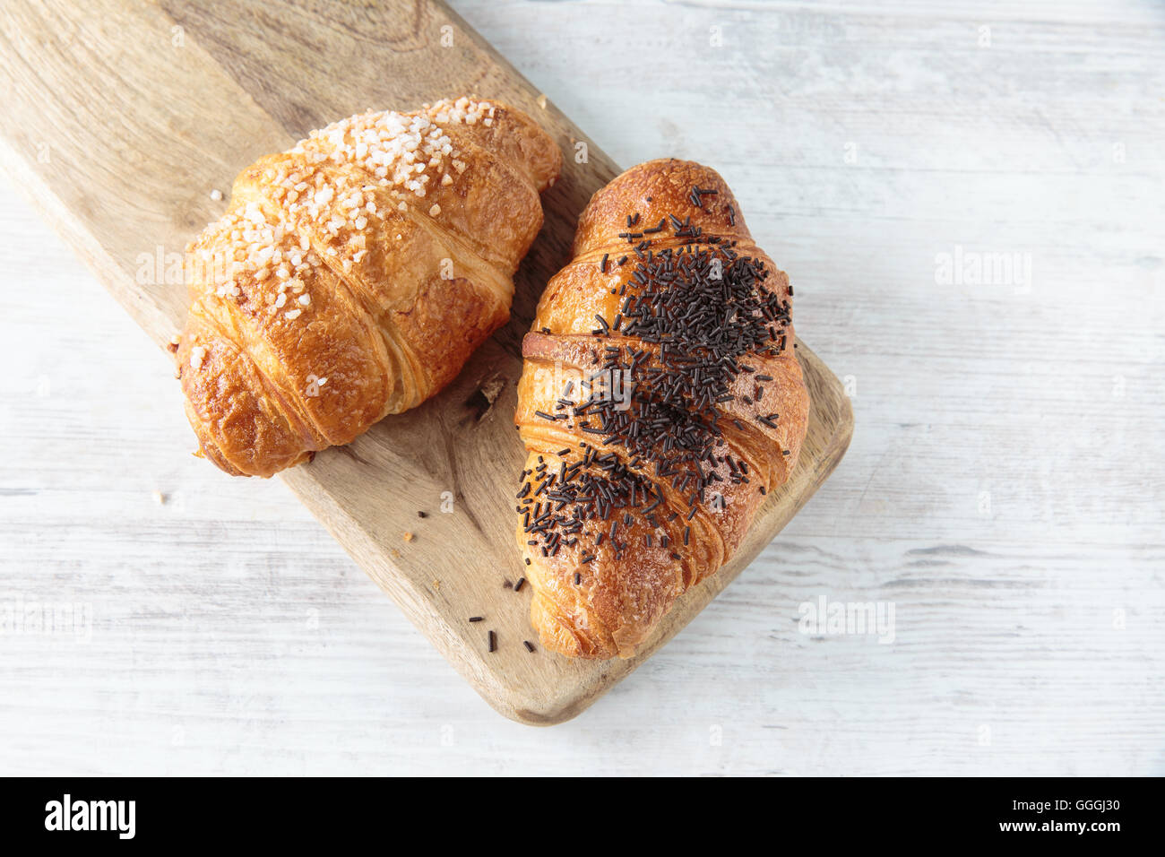 Delicious french croissant for a sweet breakfast Stock Photo - Alamy