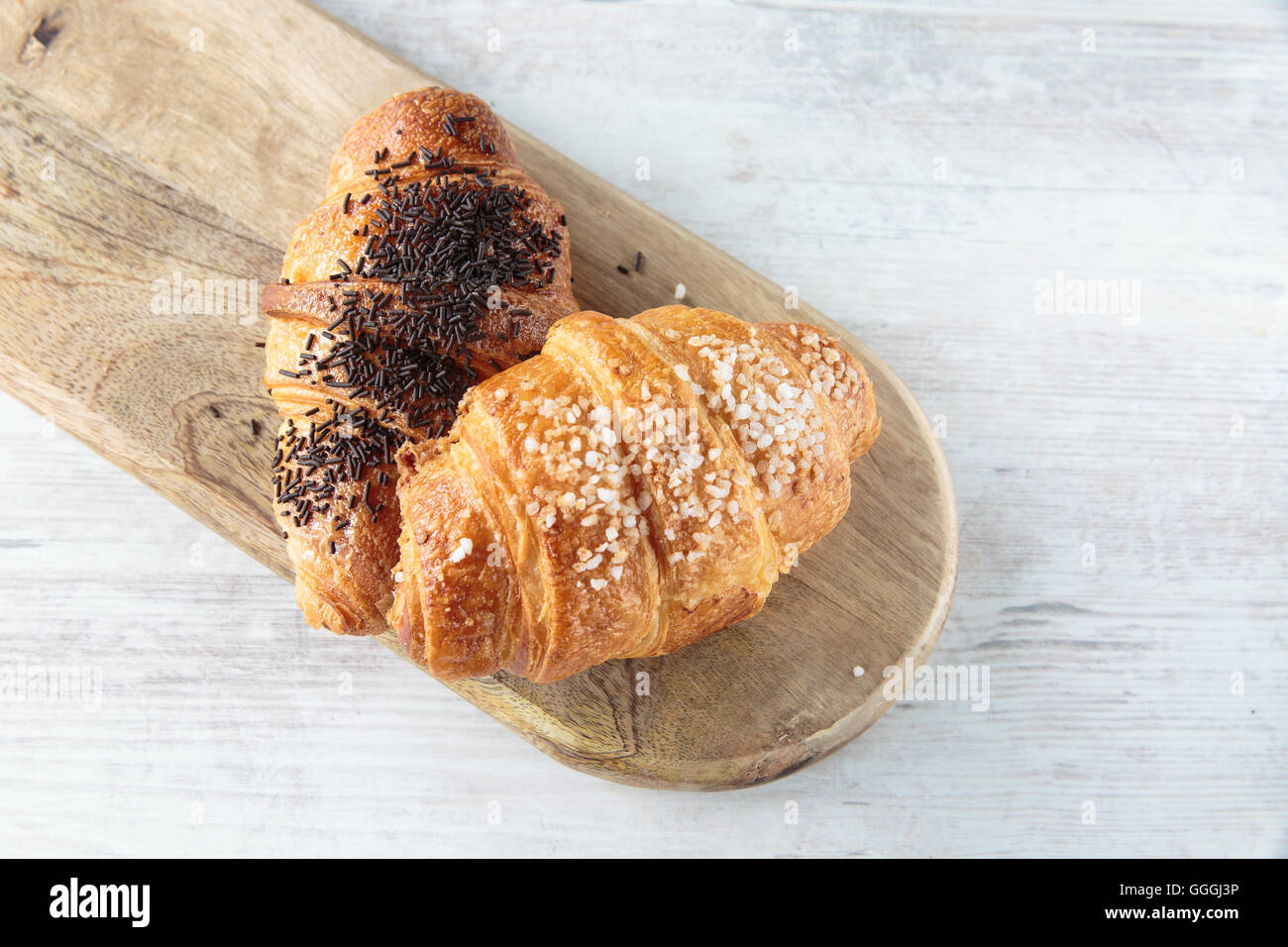 Delicious french croissant for a sweet breakfast Stock Photo - Alamy