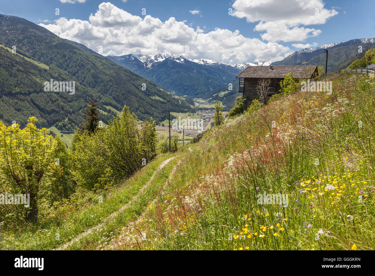 geography / travel, Italy, South Tyrol, mountain farm on the sunny way ...