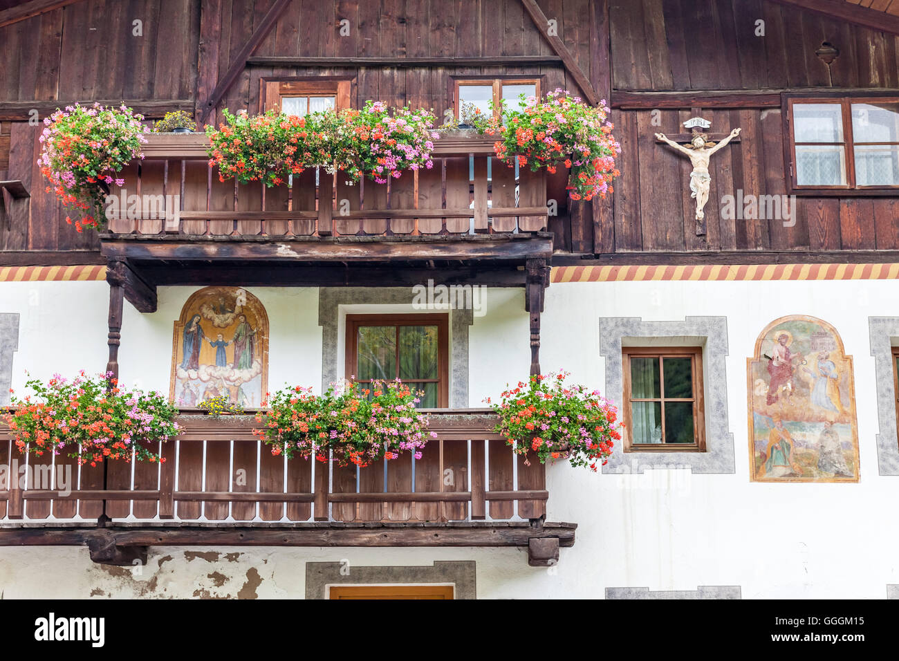 geography / travel, Italy, South Tyrol, old farmhouse in Prettau, in ...