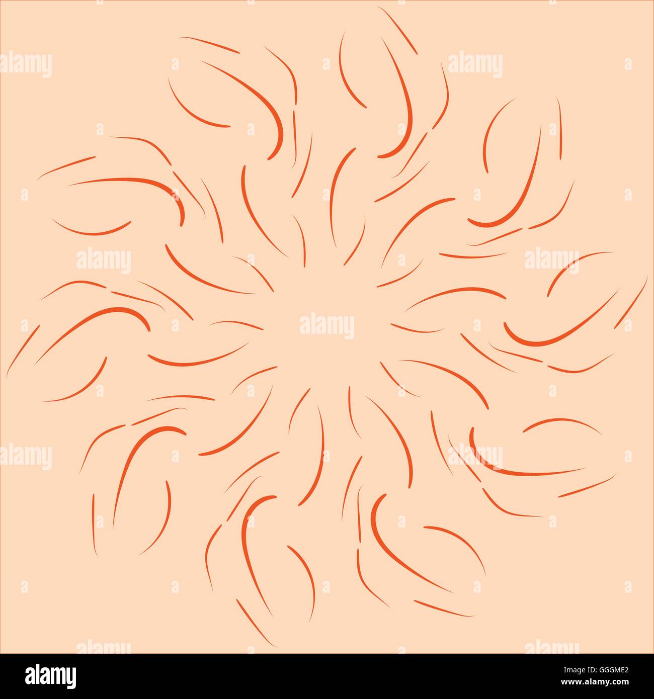 Vintage background rays of the sun. Vintage, grunge style scratched ...