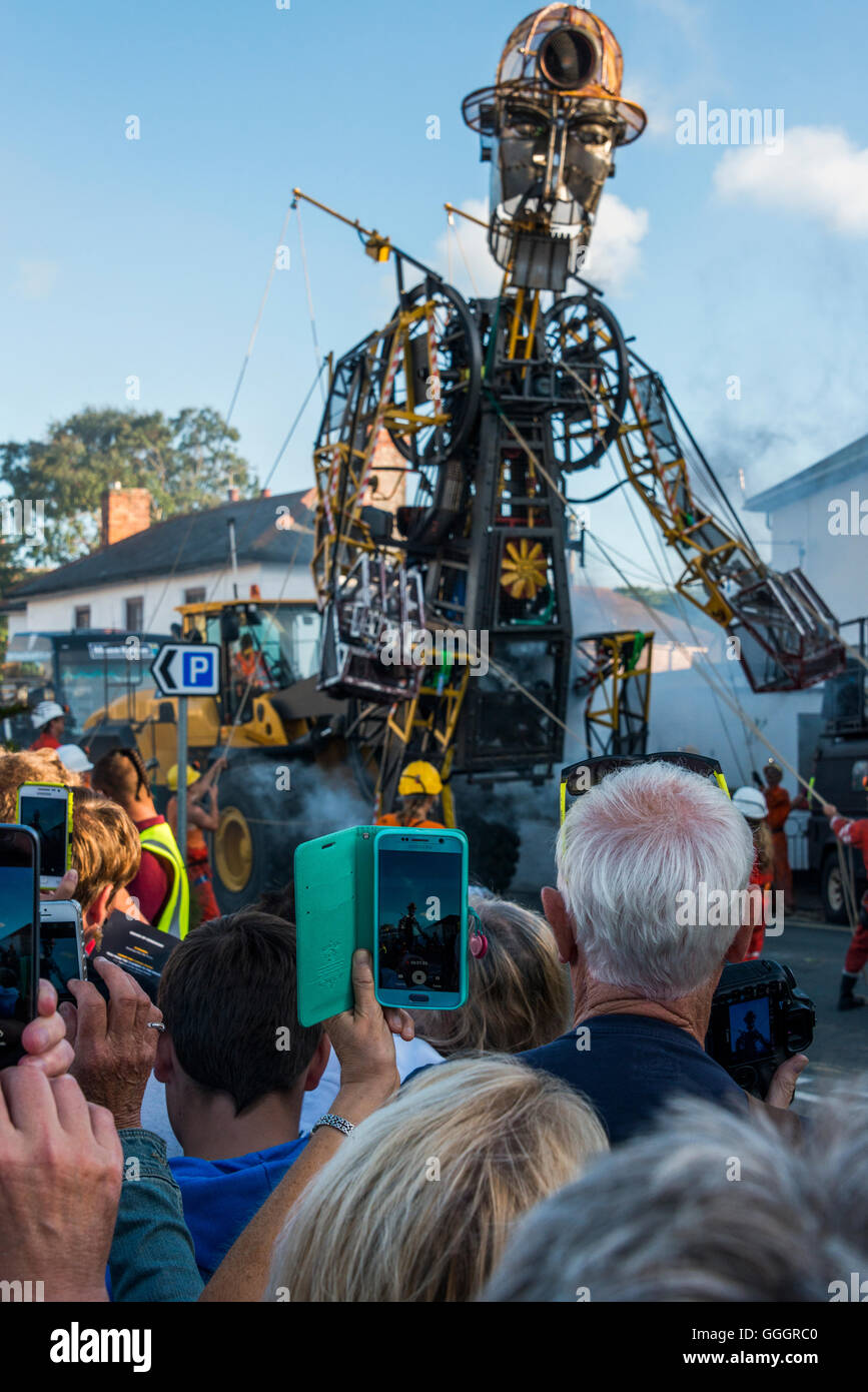 Hayle Cornwall, UK. The Man Engine. The largest mechanical puppet ever ...