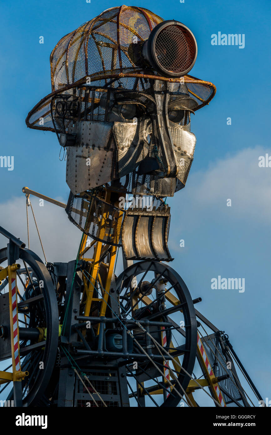 Hayle Cornwall, UK. The Man Engine. The largest mechanical puppet ever ...