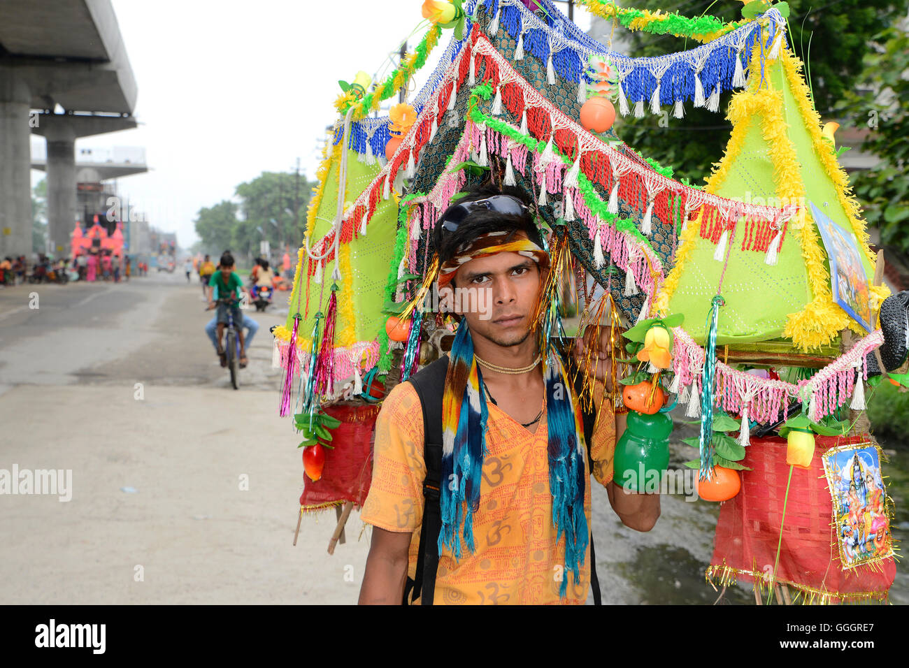 Kavad Yatra is annual pilgrimage of devotees of Shiva, people carry ...