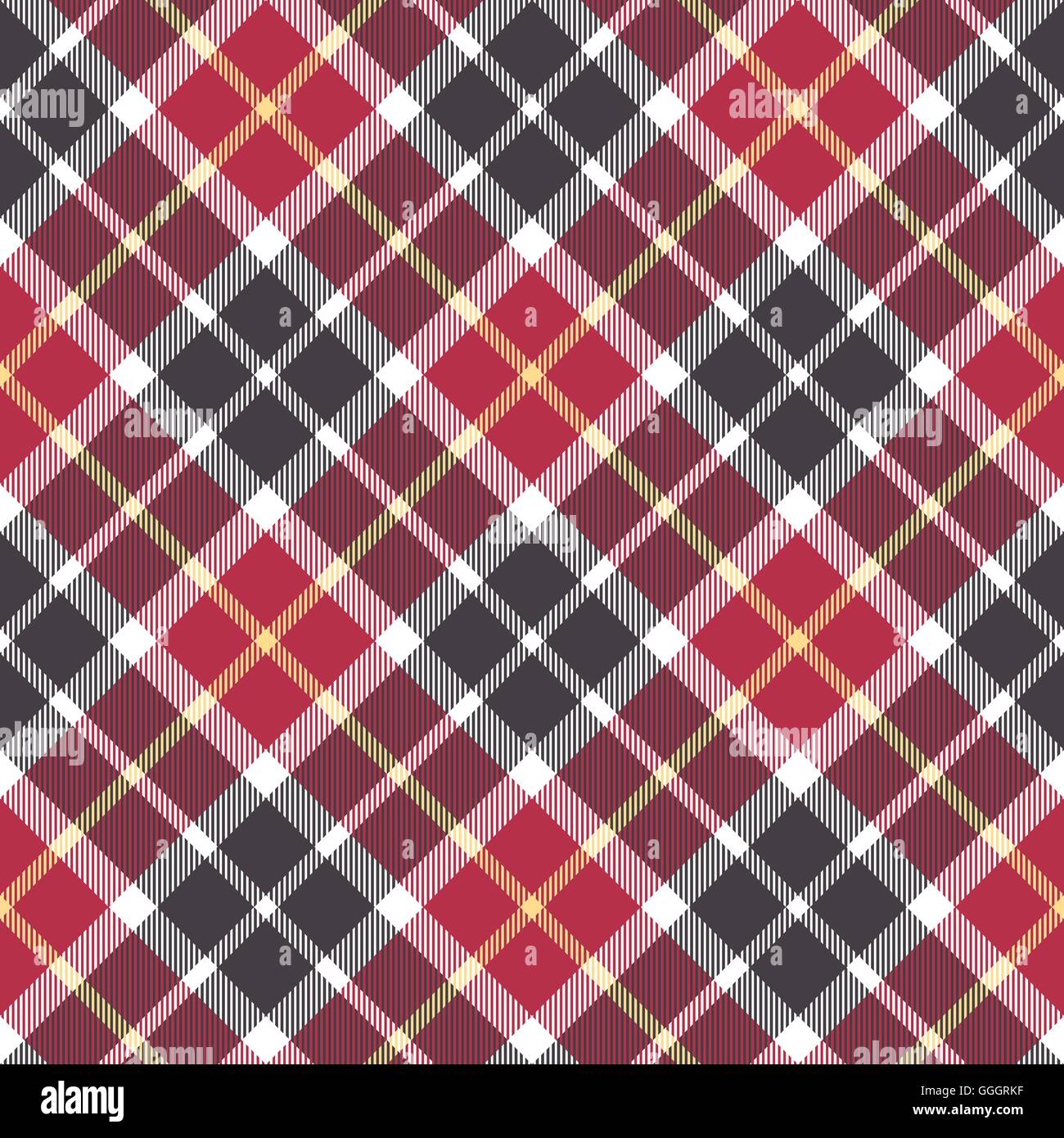 Red and gray check plaid seamless pattern. Vector illustration Stock ...