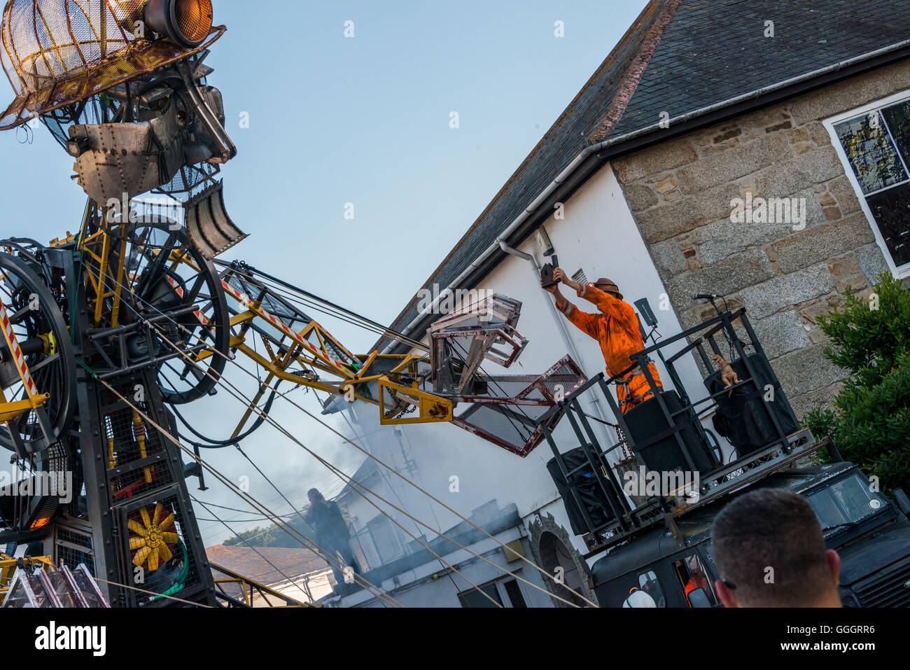 Hayle, Cornwall, UK. The Man Engine. The largest mechanical puppet ever ...