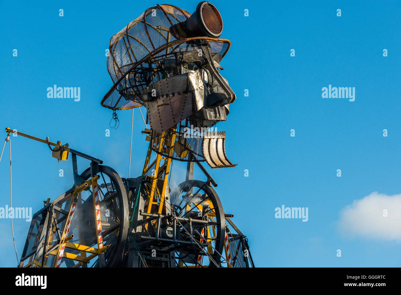 Hayle Cornwall, UK. The Man Engine. The largest mechanical puppet ever ...