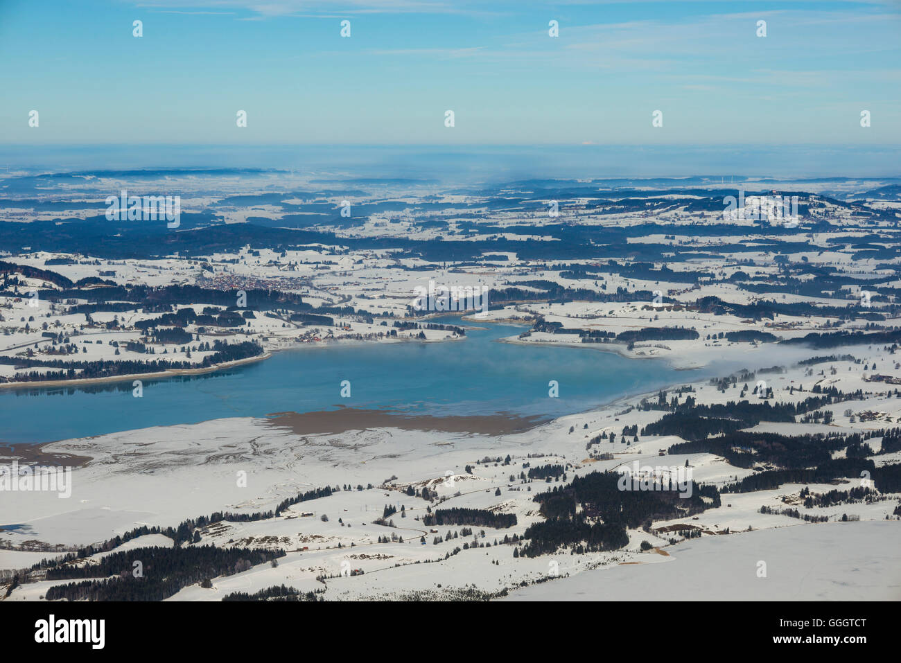 geography / travel, Germany, Bavaria, panorama from the Tegelberg ...