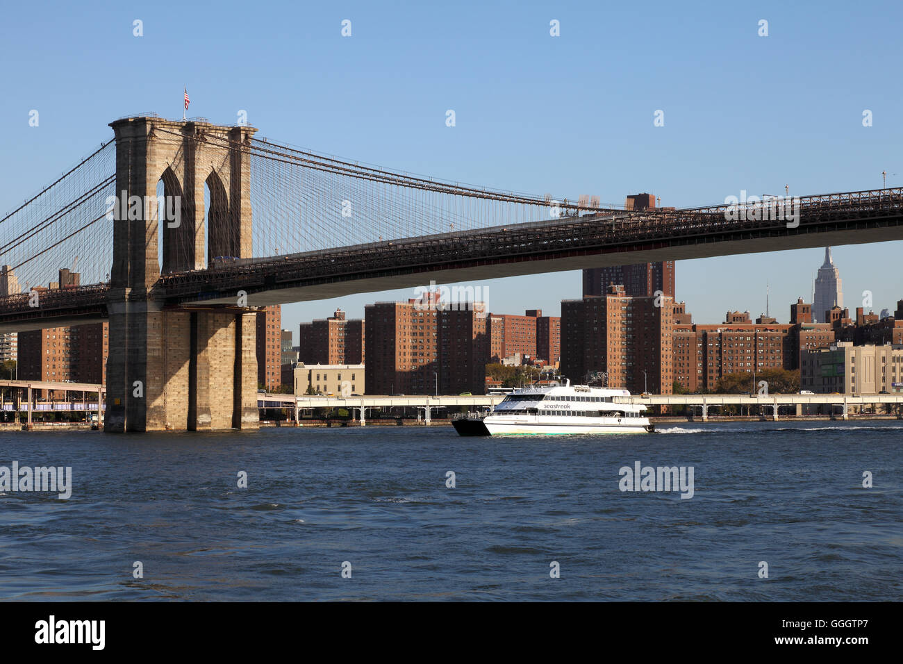 geography / travel, USA, New York, New York City, view from Brooklyn on ...