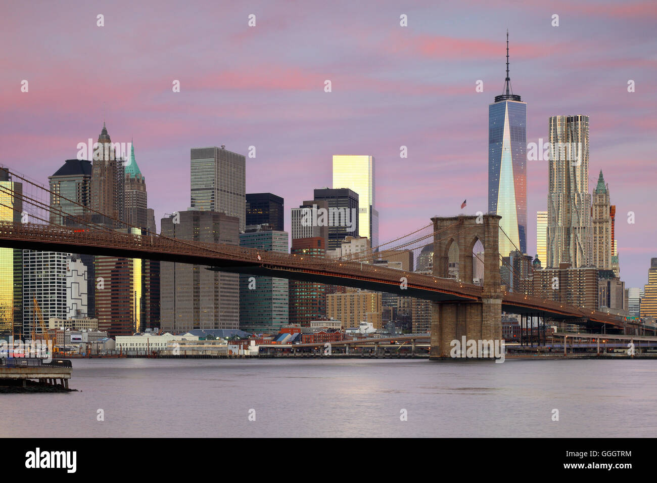 geography / travel, USA, New York, New York City, Brooklyn Bridge ...