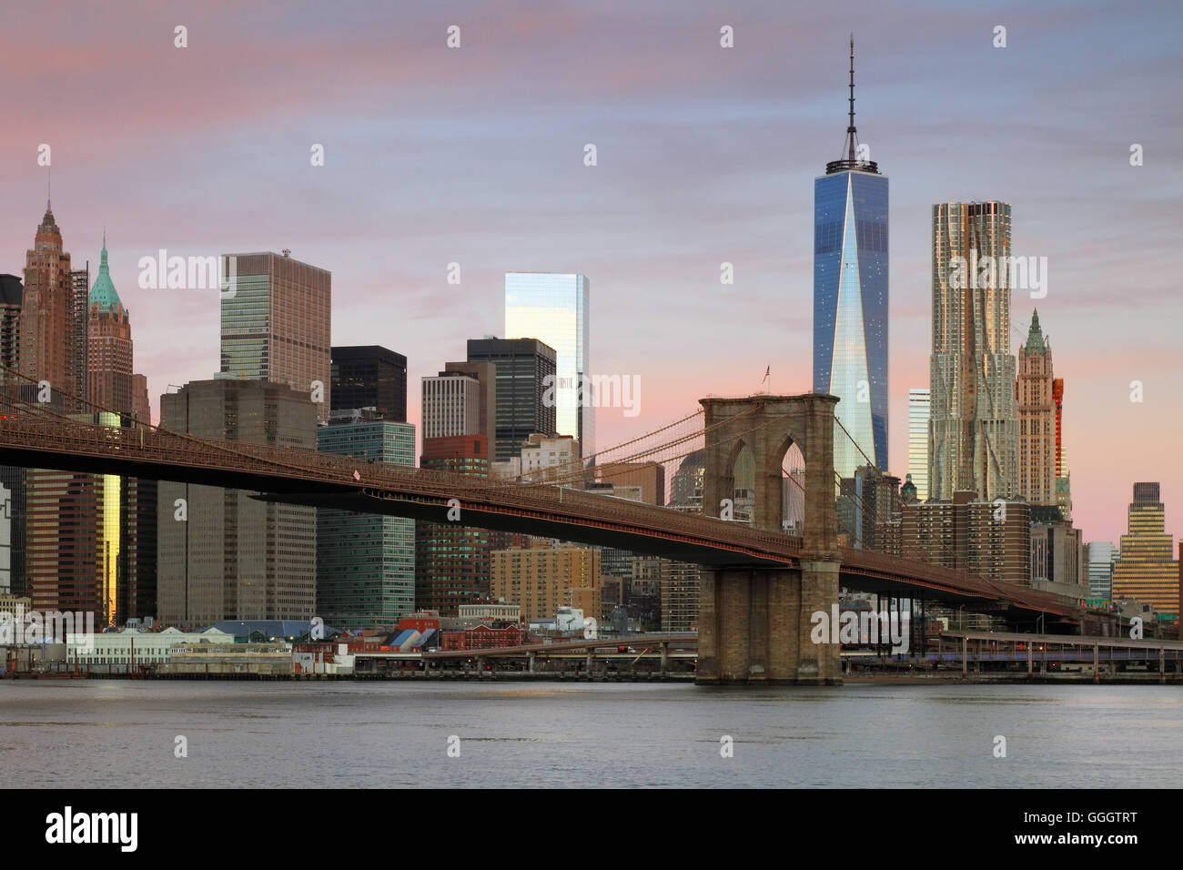geography / travel, USA, New York, New York City, Brooklyn Bridge ...