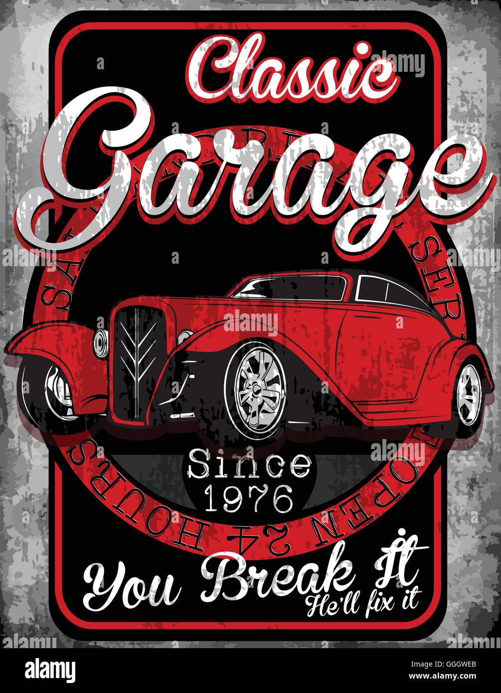 vintage race car for printing.vector old school race poster.retro race ...