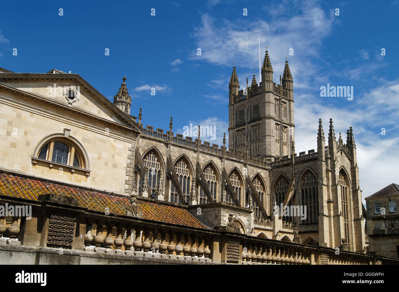 UK, Bath, Bath Abbey, Cathedral Church of St Peter & St Paul and Roman ...