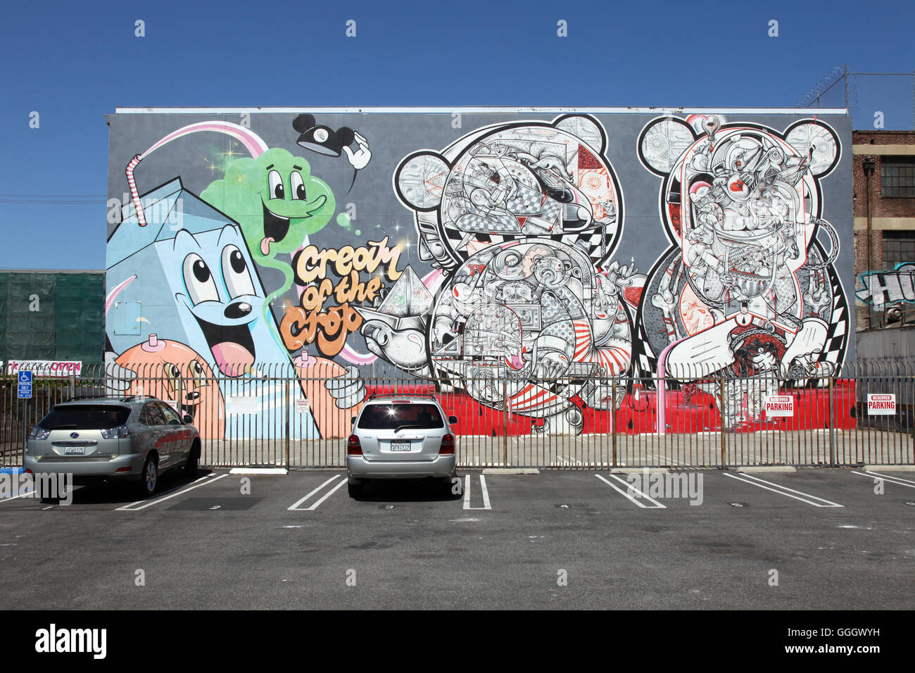 geography / travel, USA, California, Los Angeles, graffiti and mural ...