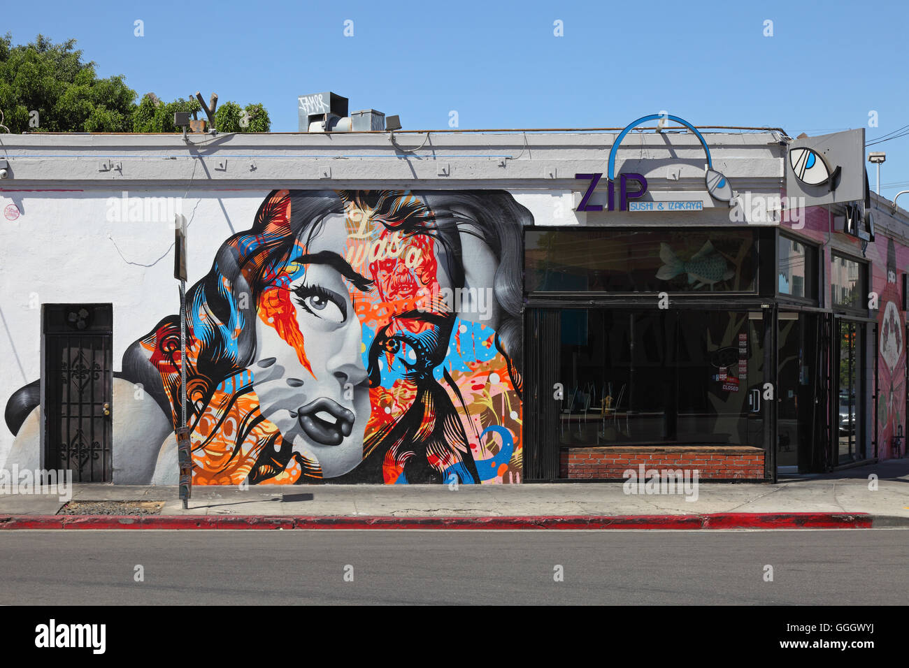 geography / travel, USA, California, Los Angeles, graffiti and mural ...