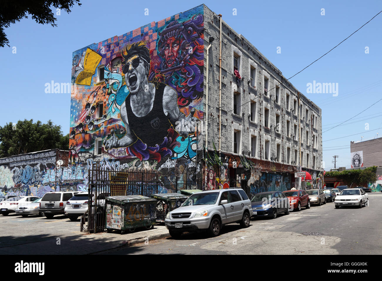 geography / travel, USA, California, Los Angeles, graffiti and mural ...