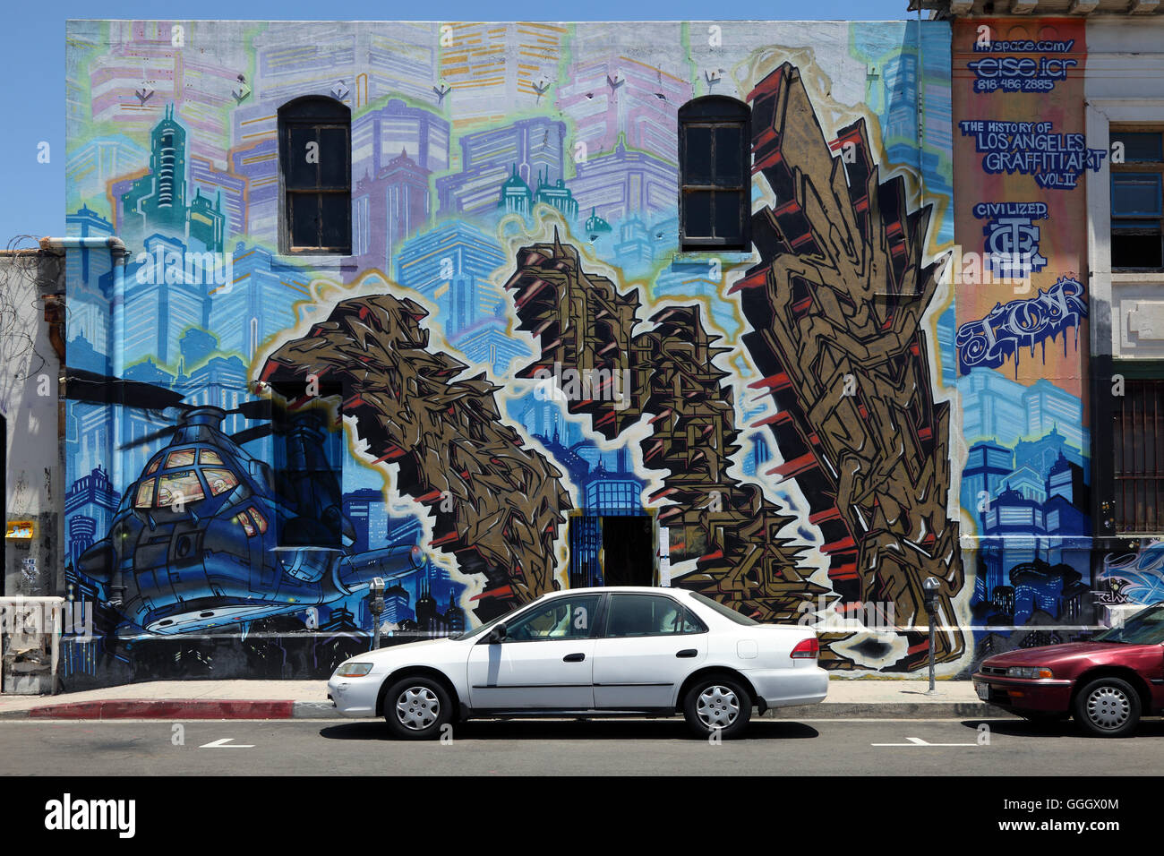 geography / travel, USA, California, Los Angeles, graffiti and mural ...