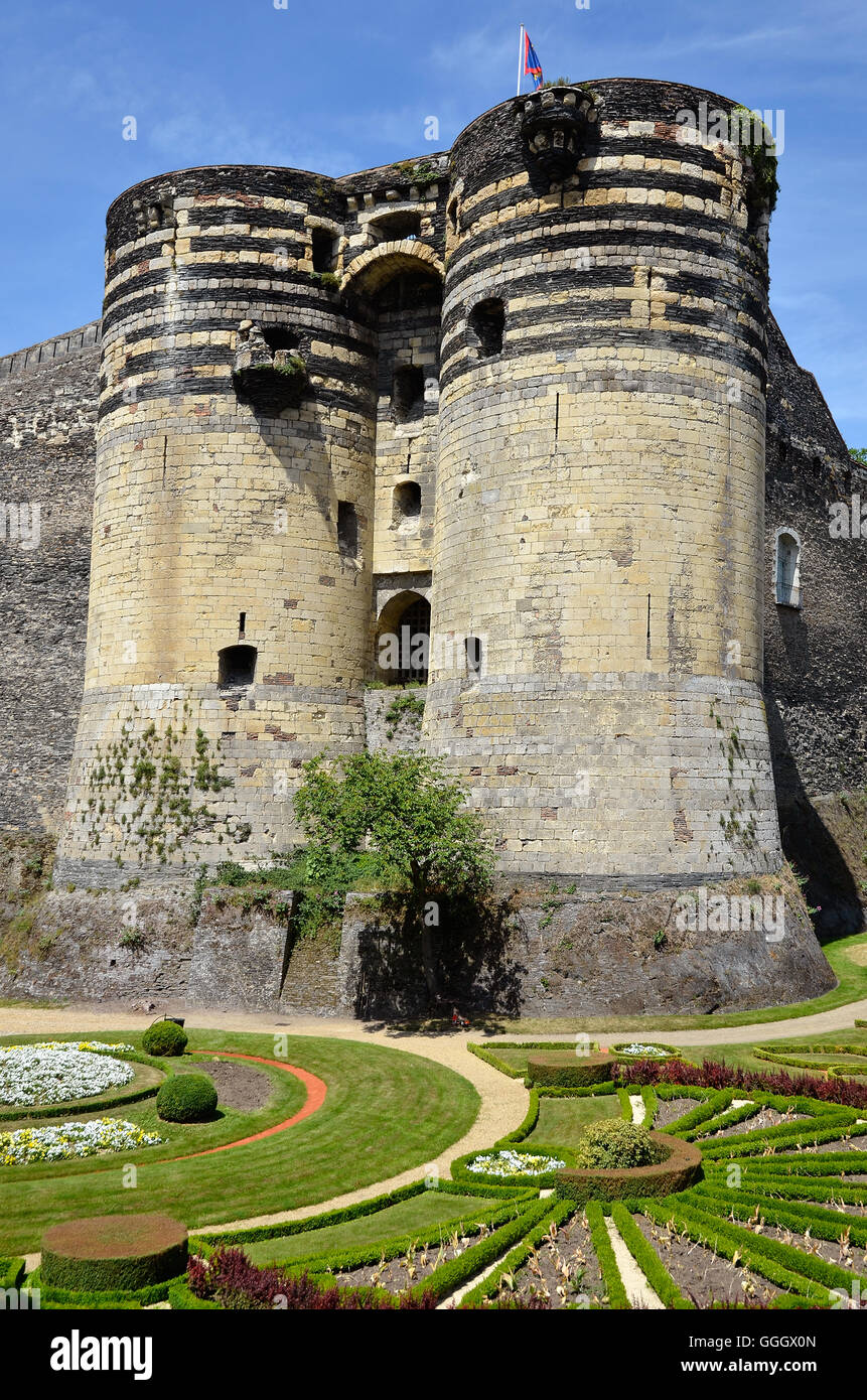 Angers medieval castle hi-res stock photography and images - Alamy