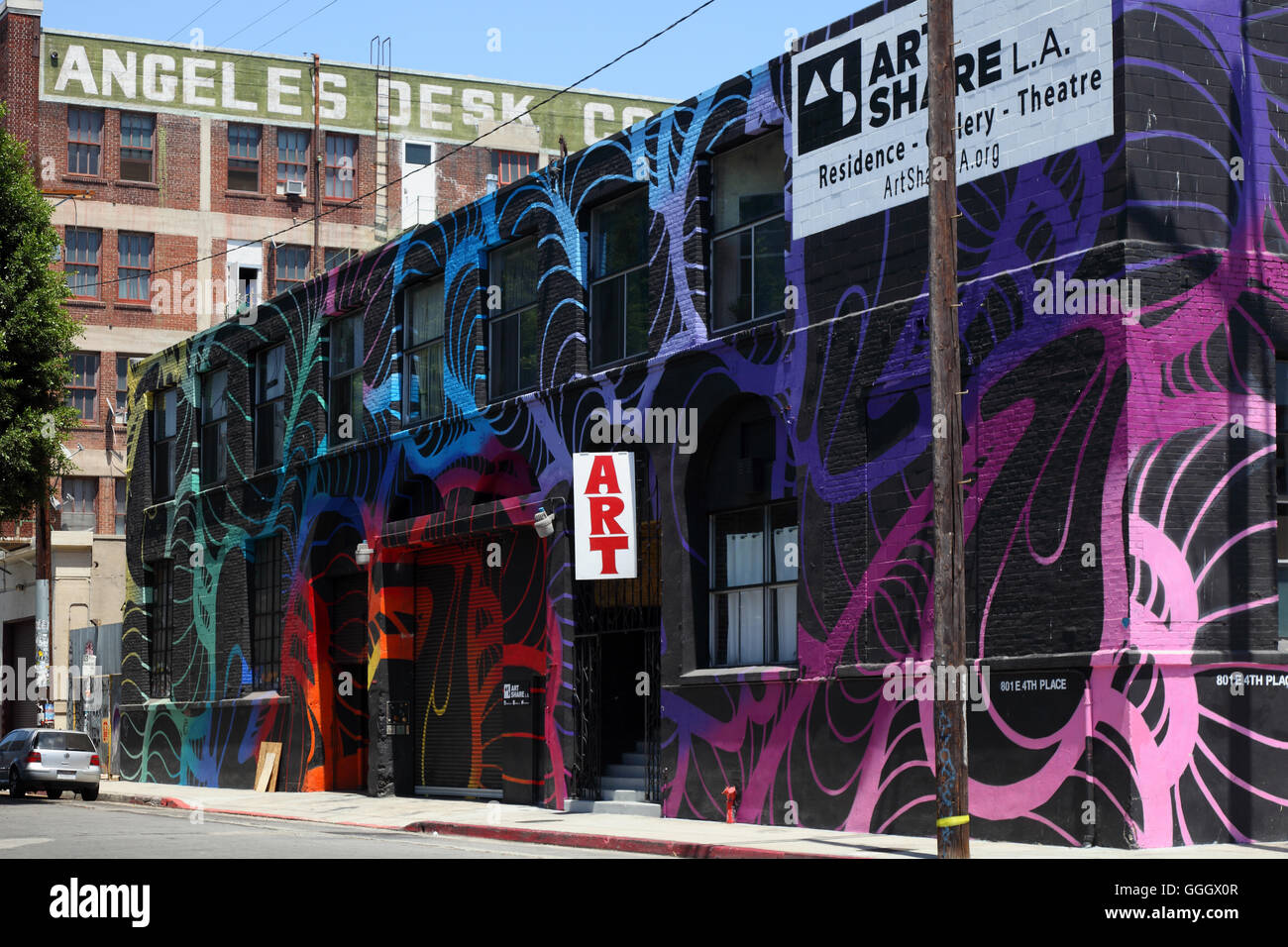 geography / travel, USA, California, Los Angeles, graffiti and mural ...