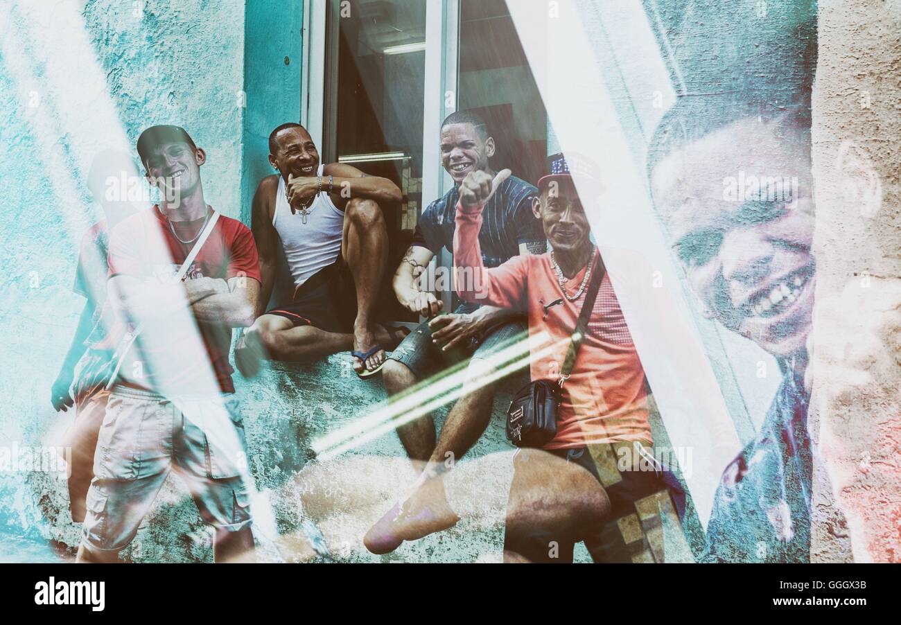 Nice Cuban men Stock Photo - Alamy