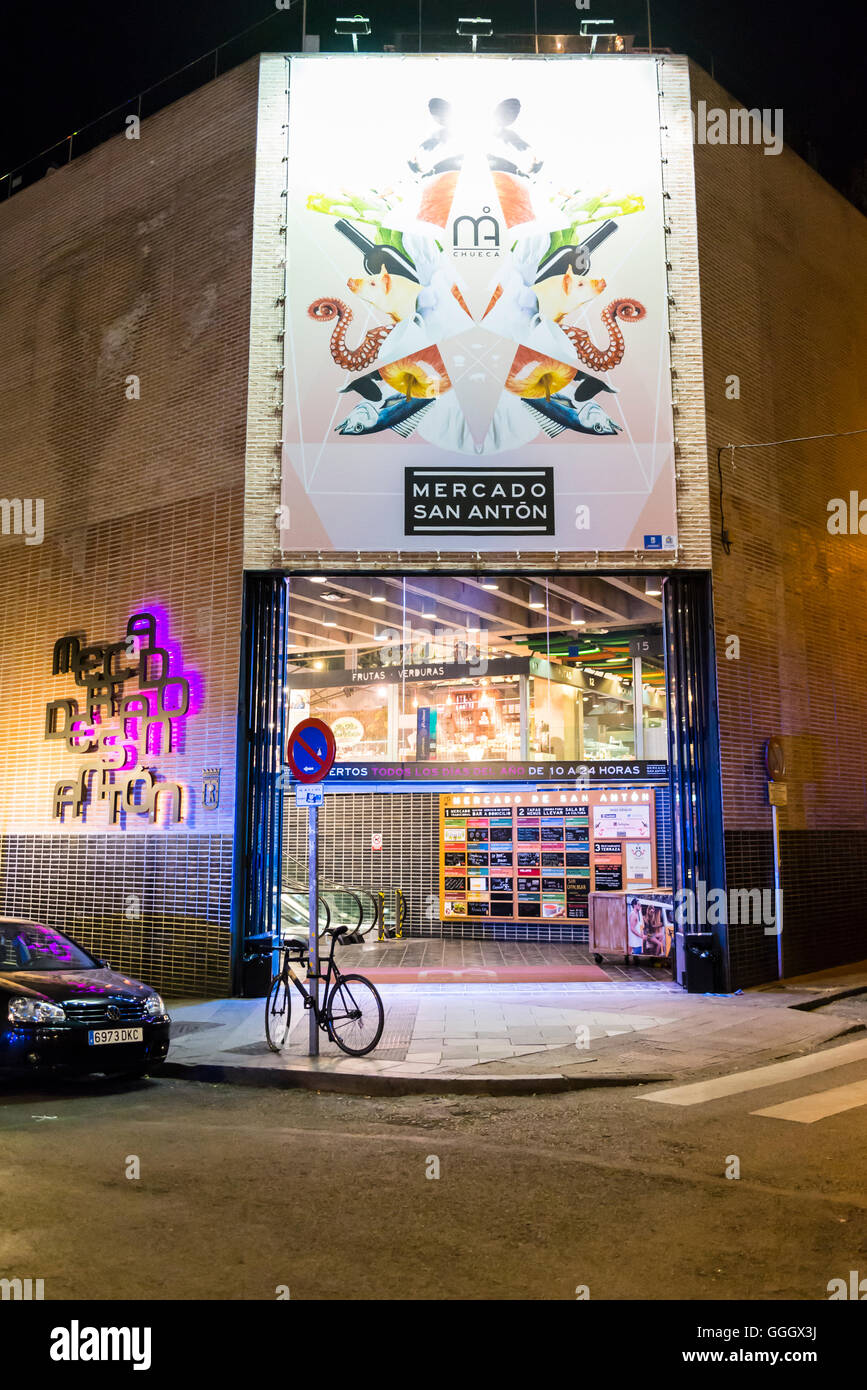 San Anton Market, Chueca district, Madrid, Spain Stock Photo - Alamy