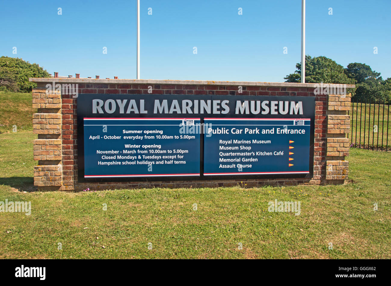 Royal Royal Marines Museum Sign, Southsea, Portsmouthm, Hampshire ...