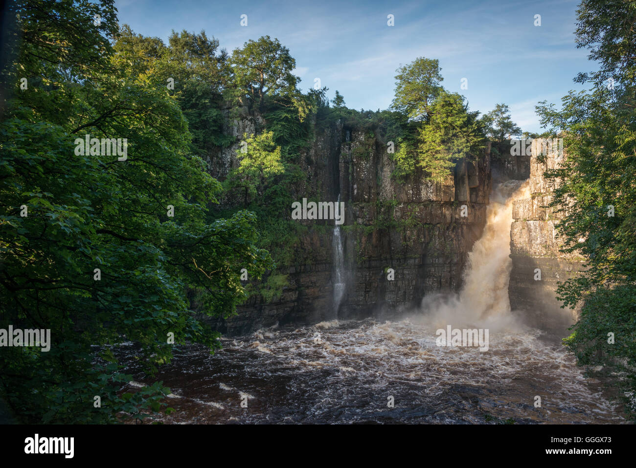 High Force waterfall, Middleton-in-Teesdale, County Durham, England, UK ...