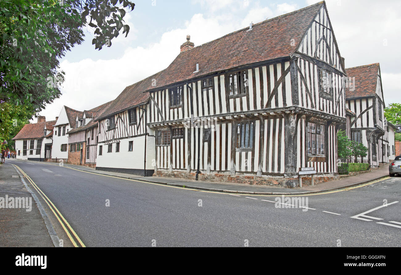 Lavenham, House Building, Lady Street, Timber Framed, Suffolk Stock ...