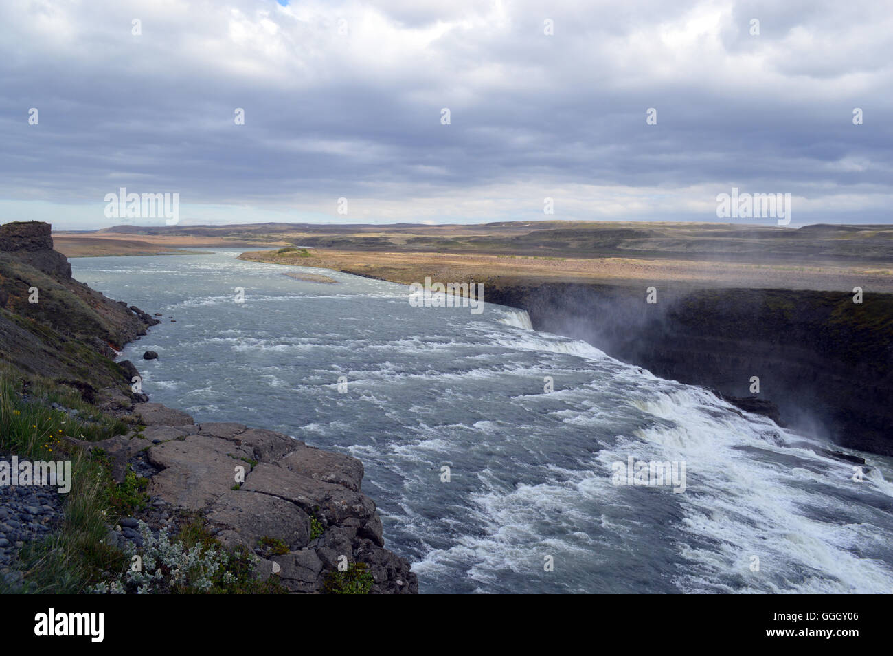 Photo of a raging river in Iceland Stock Photo - Alamy