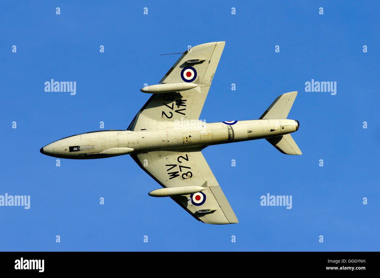 Hawker Hunter WV372. G-BXFI, at Old Warden Stock Photo - Alamy