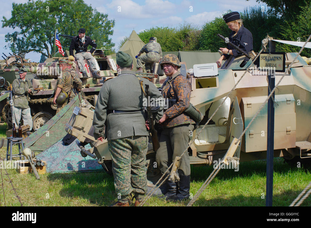 Re Enactors at Victory Show, Cosby Stock Photo - Alamy