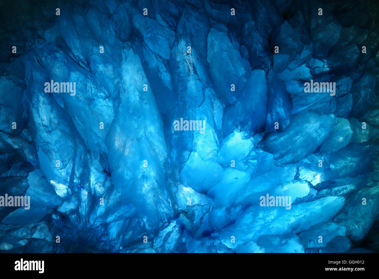 Natural blue rock quartz crystal hi-res stock photography and images ...