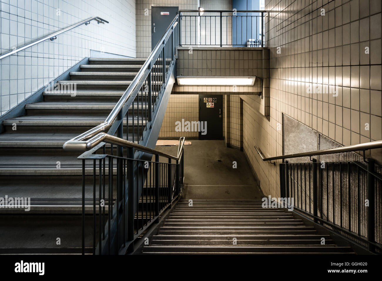 Public staircase in the City of London, London, United Kingdom Stock ...