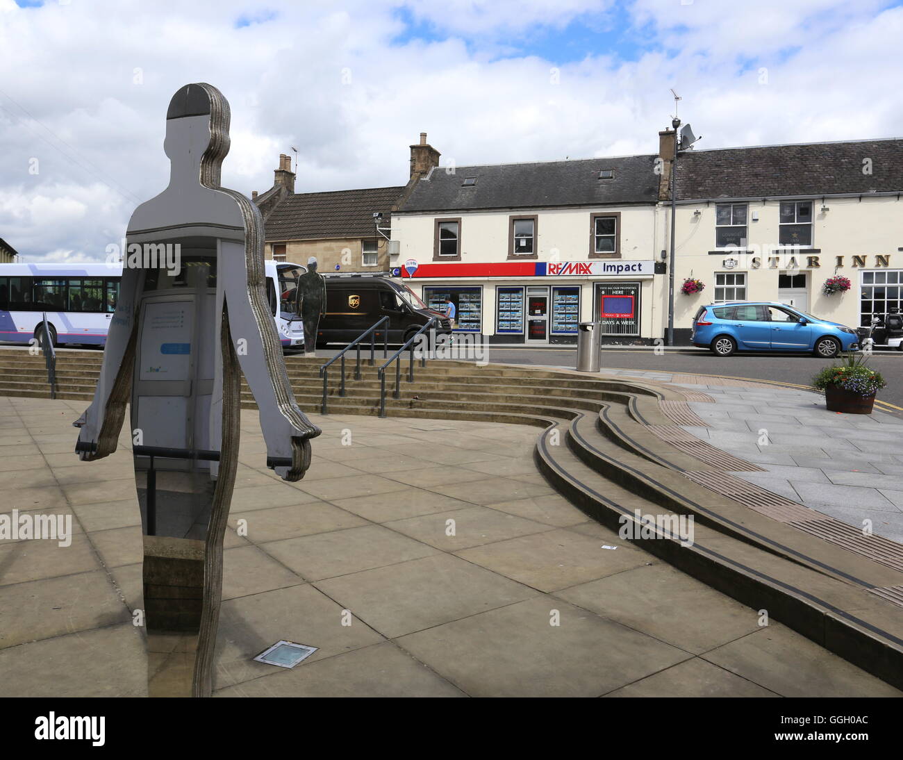 The Sentinels polished stainless steel reflective artwork by Rob ...