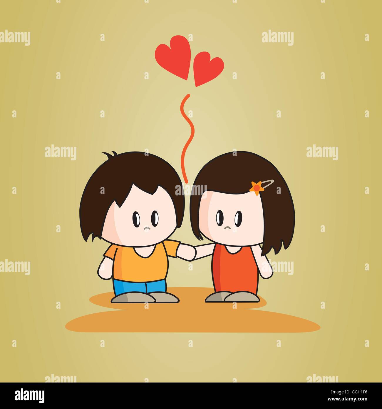 Where they first met Stock Vector Images - Alamy
