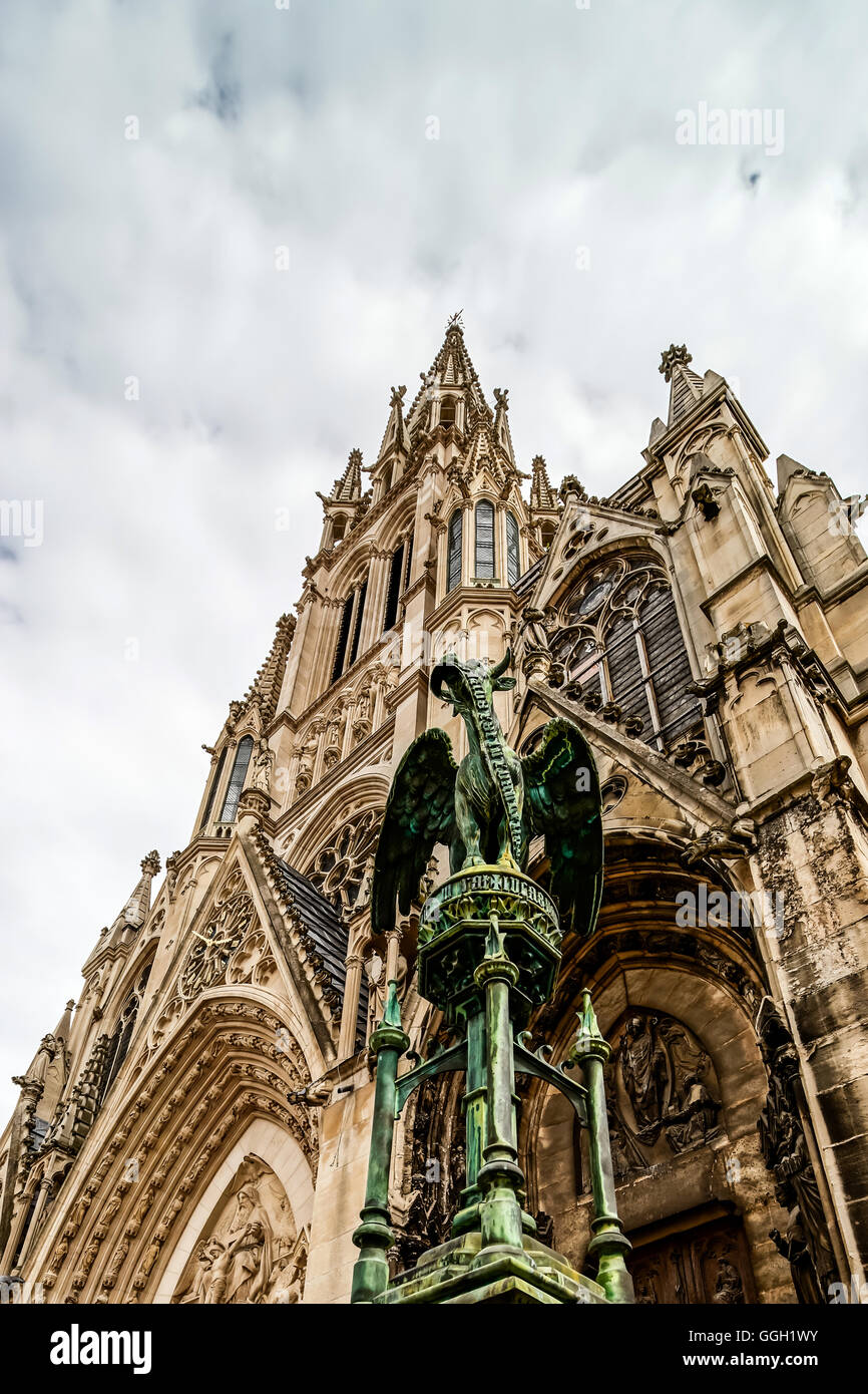 Beautiful cathedral church in Nancy, France,summertime Stock Photo - Alamy