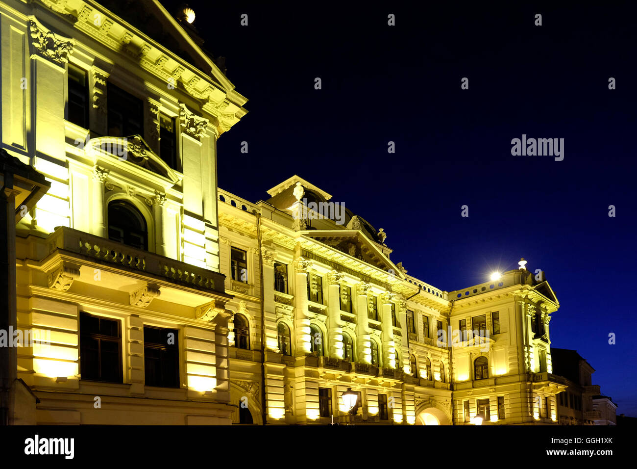 Exterior of the Lithuanian National Philharmonic Society in the old ...