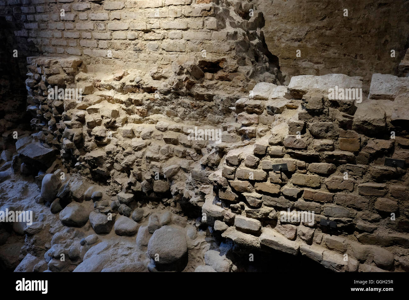 Remnant of the High Gothic Palace inside the Palace of the Grand Dukes ...