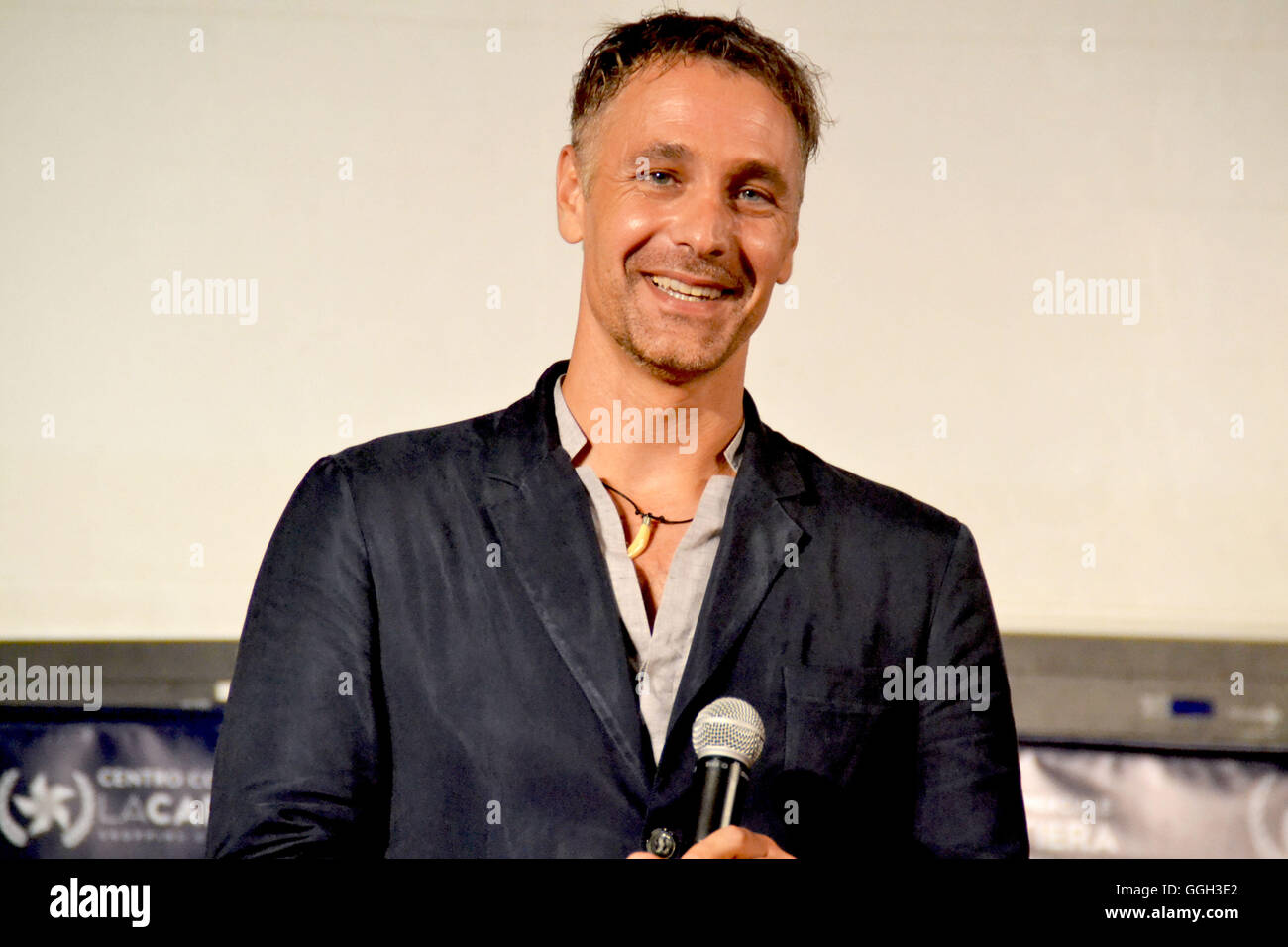 Pompeii, Italy. 05th Aug, 2016. The Italian actor Raoul Bova received ...