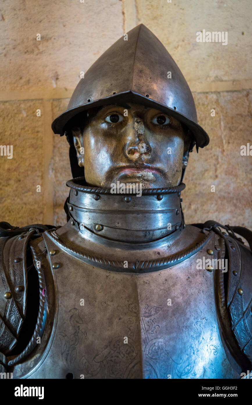 Armoury Room, Alcazar medieval castle, Segovia, Castilla y Leon, Spain ...