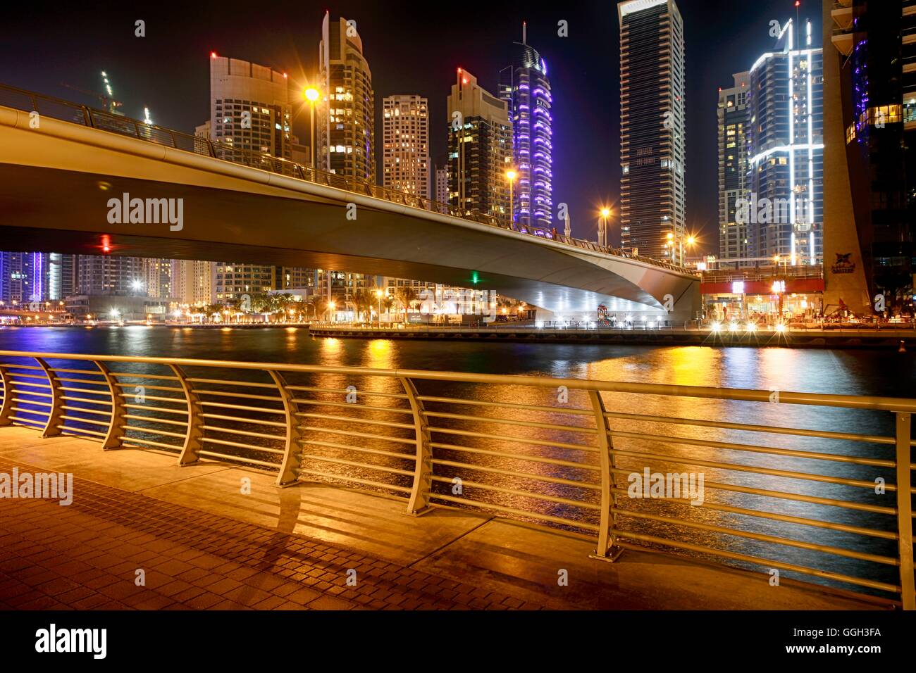Dubai Marina Bridge Stock Photo - Alamy