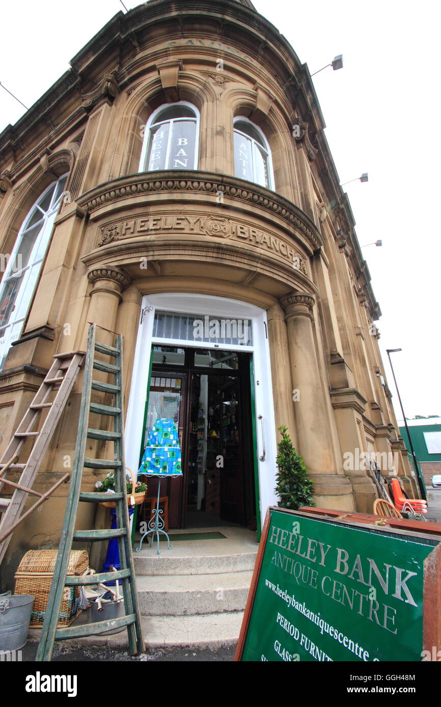 Exterior of Heeley Bank Antiques Centre; a Victorian bank turned ...