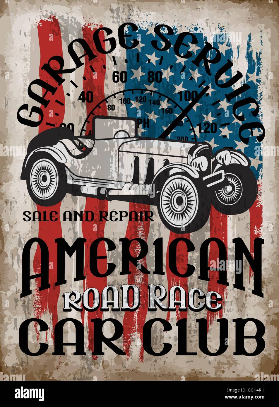 Vintage car tee graphic design Stock Vector Image & Art - Alamy