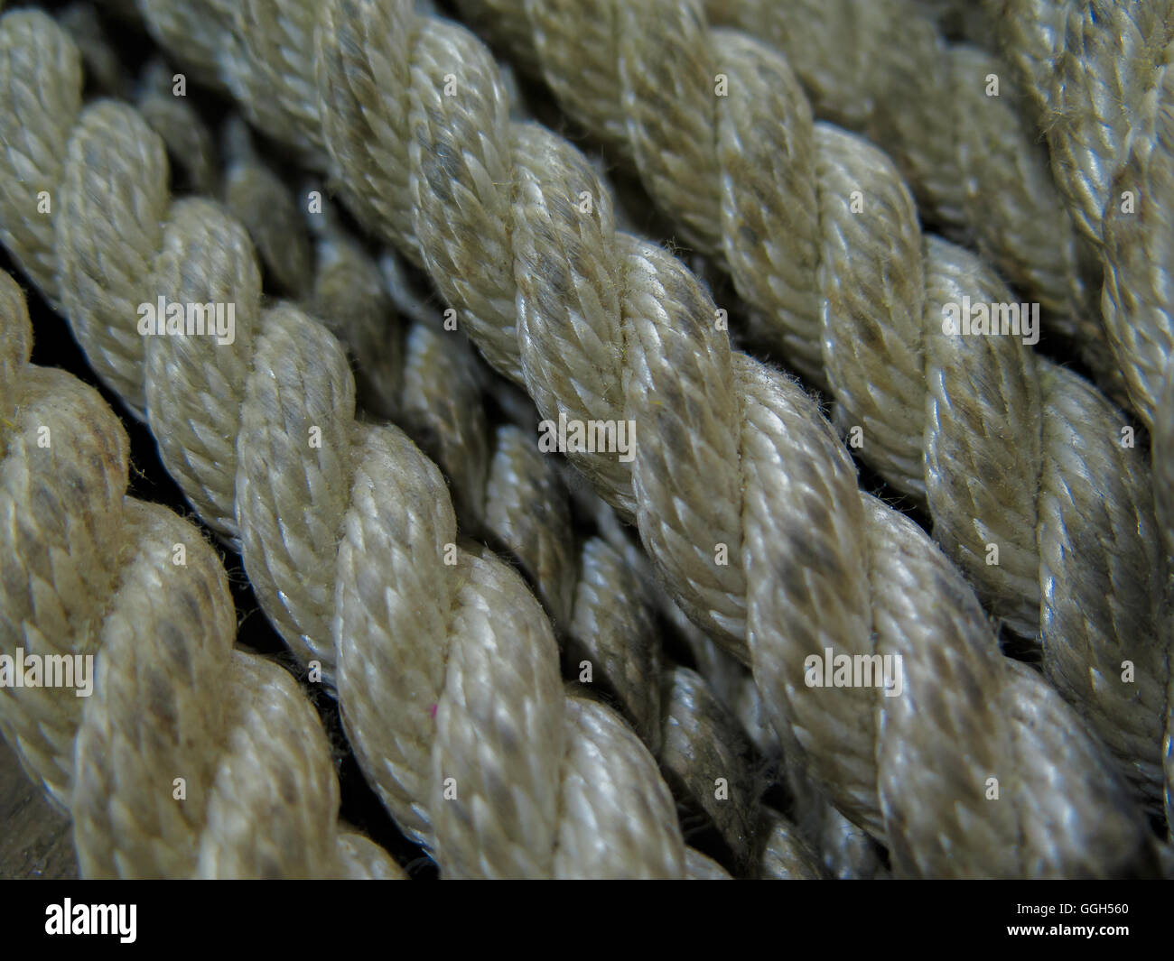 Beige Rope detail twisted together Stock Photo - Alamy