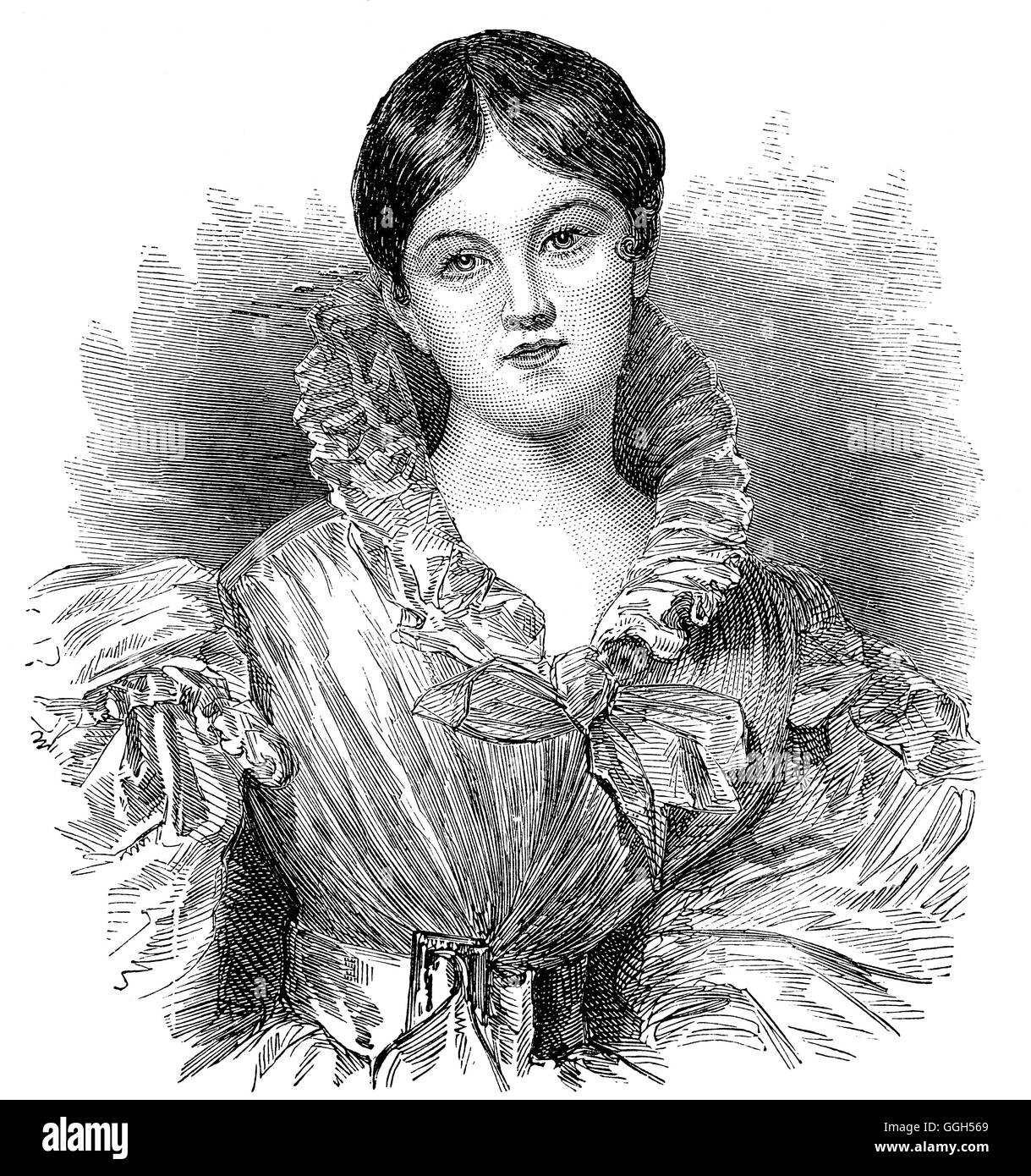 Letitia elizabeth landon 1802 1838 english writer and novelist hi-res ...