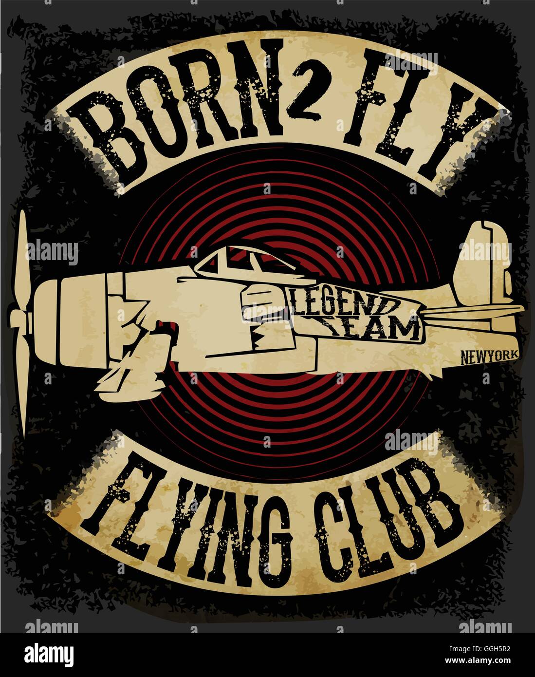 Airplane Vector typographic poster Stock Vector Image & Art - Alamy