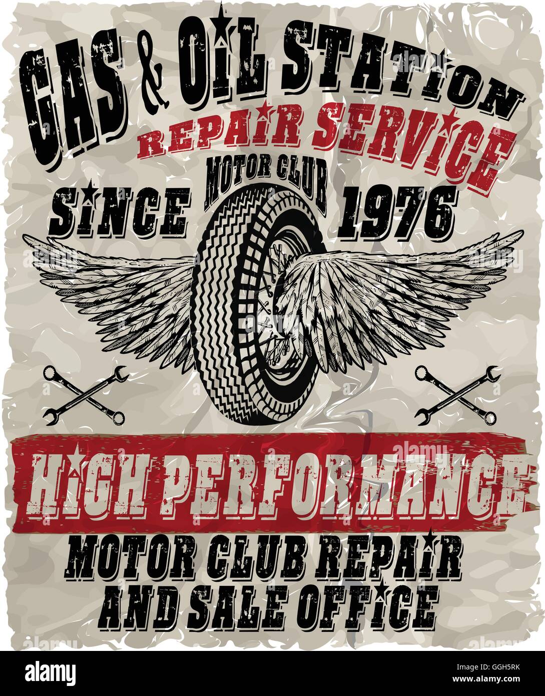 Old gasoline signs Stock Vector Images - Alamy